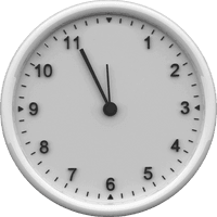 Minimalist Analog Clock on Transparent Background for Time Design ...