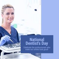 National Dentist's Day Celebration with Caucasian Female Dentist ...