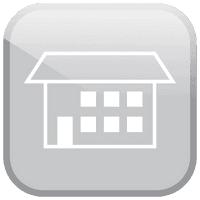 Minimalist Transparent Icon Building Symbol Digital Illustration ...