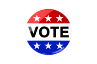 Transparent Red Star Vote Badge Illustration for Political Campaigns ...