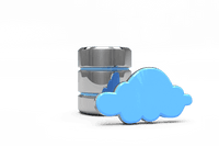 Transparent Database Server Icon with Cloud Illustrating Connectivity ...