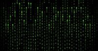 Green Binary Code on Black Background for Data Processing Theme ...