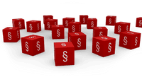 Transparent Section Symbol Blocks on Red Cubes Vector - Download Free ...