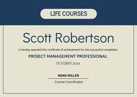 Digital Project Management Professional Certificate Design - Download ...