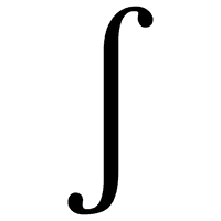 Transparent Integral Symbol Black and White Mathematical Perfect ...