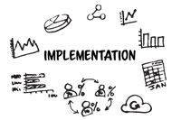 Transparent Implementation Diagram with Charts and Shapes - Download ...