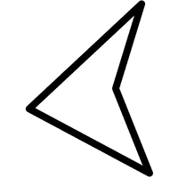 Black Outlined Arrow Icon on Transparent Background Vector - Download ...