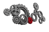 Digital Png Illustration of Grey Cogs on Transparent Background ...