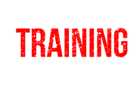 Training Text on Transparent Background Highlighted in Bold Red Letters ...