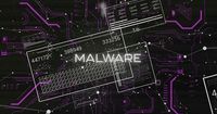 Futuristic Malware Concept with Binary Codes and Loading Bars ...