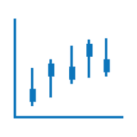 Blue Bar Graph Infographic on Transparent Background Data Visualization ...