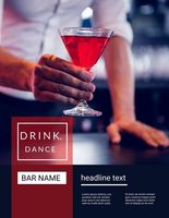 Vibrant Cocktail Promotion Template for Bars and Events from Pikwizard