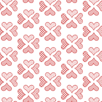 Red Heart Pattern on Transparent Background - Download Free PNG from ...