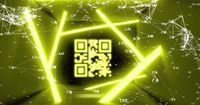 Abstract Glowing QR Code with Digital Elements - Download Free Image ...