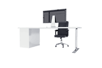 Modern Office Workspace with Transparent Background - Download Free PNG ...