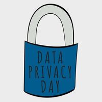 Data Privacy Day Concept with Padlock Symbol for Online Security ...