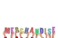 Transparent Hands Holding Merchandise Text on Colorful Cards - Download ...