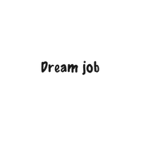 Transparent Text 'Dream Job' Vector PNG - Download Free PNG from Pikwizard