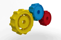 Transparent 3D Colorful Cogs Interlocking Wheels - Download Free PNG ...