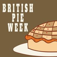 Illustrated Pie for British Pie Week Promotions from Pikwizard