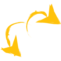 Yellow Curved Arrows on Transparent Background Illustration - Download ...