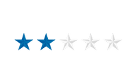Transparent Rating System with Two Blue Stars - Download Free PNG from ...
