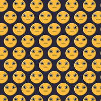 Emoji Icons Pattern on Transparent Background Vector Illustration ...