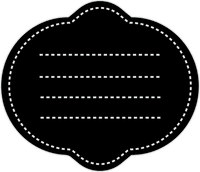 Transparent Black Curved Label Template with White Lines - Download ...