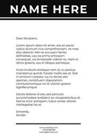 Minimalist Letterhead Template for Professional Correspondence ...