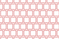Red Squares Pattern on Transparent Background, Modern Geometric Design ...