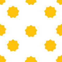 Yellow Star Pattern on Transparent Background Vector Illustration ...