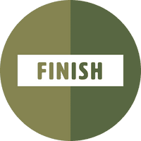 Circular Finish Sign with Transparent Background for Digital Projects ...