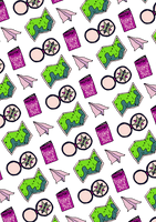 Transparent Travel-Themed Pattern with Maps and Compasses - Download ...