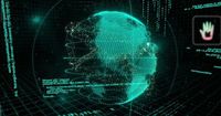 Futuristic Digital Globe With Binary Codes and Programming Language - Download Free Image from ...