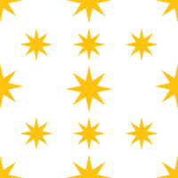 Yellow Star Pattern on Transparent Background for Design Projects ...