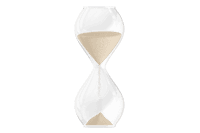 Transparent Hourglass Isolated on Clear Background - Time and Balance ...