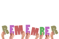 Transparent Hands Holding Colorful Word Remember Letters Boldly ...