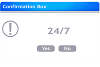 Transparent Illustration of Warning Confirmation Box with Isolated Yes ...