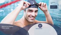 Confident Swimmer Smiling Ready for Promoting Fitness and Health ...