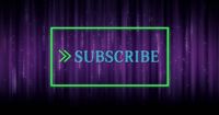 Glowing Subscribe Button on Abstract Purple Background - Download Free ...