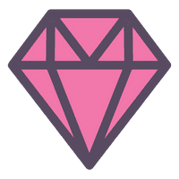 Pink Diamond on Transparent Background Isolated Vector Illustration ...