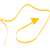 Yellow Abstract Arrow Path on Transparent Background - Download Free ...