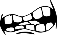 Angry Mouth Illustration on Transparent Background - Download Free PNG ...