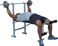 Transparent Background of Man Lifting Barbell on Bench Press - Download ...