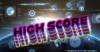 Digital High Score Banner with Futuristic Data Visuals - Download Free ...