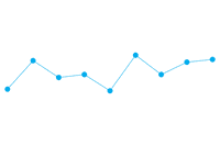 Blue Line Chart on Transparent Background Representing Business Data ...
