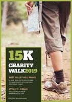 Charity Walk Event Poster Showing Person Walking Outdoors - Download ...