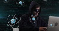 Hacker Breaking System with Atomic Particles in Background - Download ...