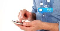 Person Receiving Multiple Messages on Smartphone - Download Free Image ...