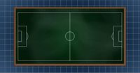Futuristic Digital Soccer Field Diagram with Grid Background - Download ...